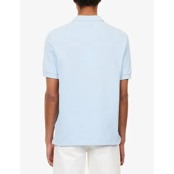 Paul Smith Zebra-embroidered Cotton-pique Polo Shirt - Light Blue