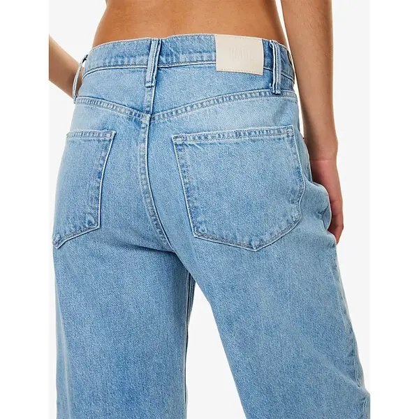 Paige Wide Leg Cropped Denim Jeans