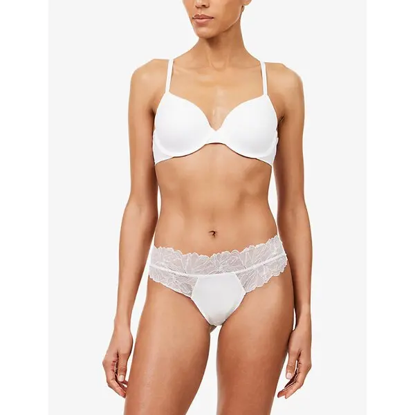Calvin Klein Perfectly Fit Lace Lightly-lined Full-coverage Bra