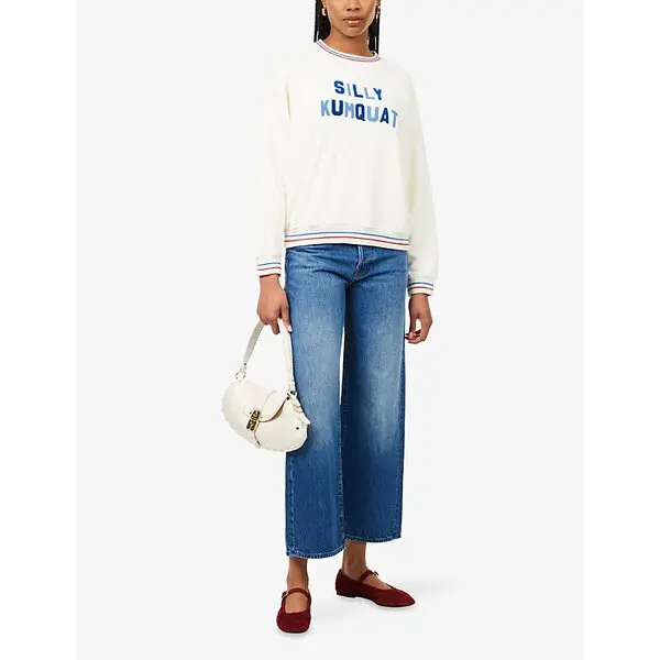 MOTHER The Dodger Button Flood Straight-leg Denim Jeans