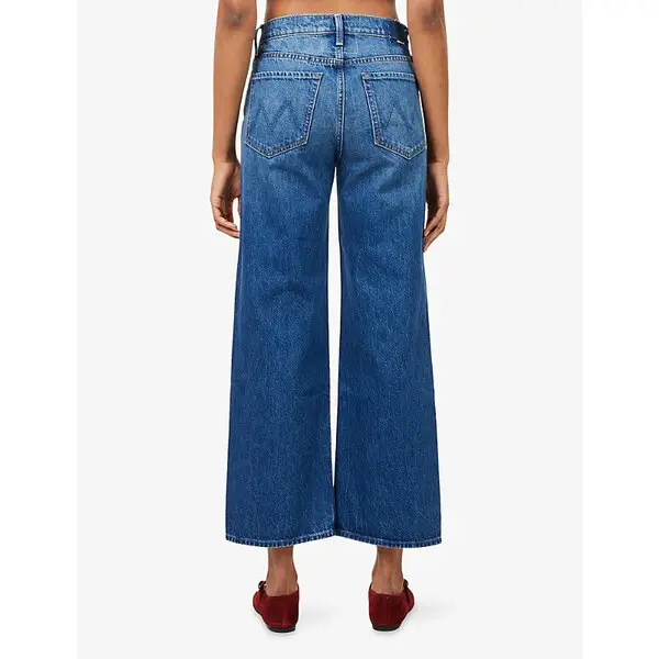 MOTHER The Dodger Button Flood Straight-leg Denim Jeans
