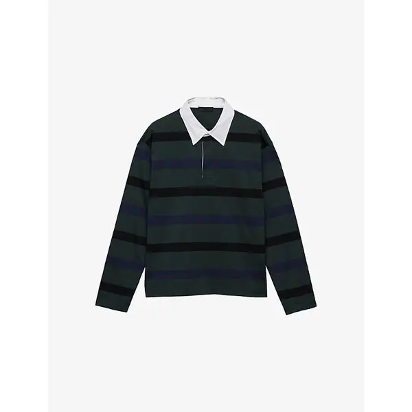 Prada Long-sleeve Cotton Polo Shirt