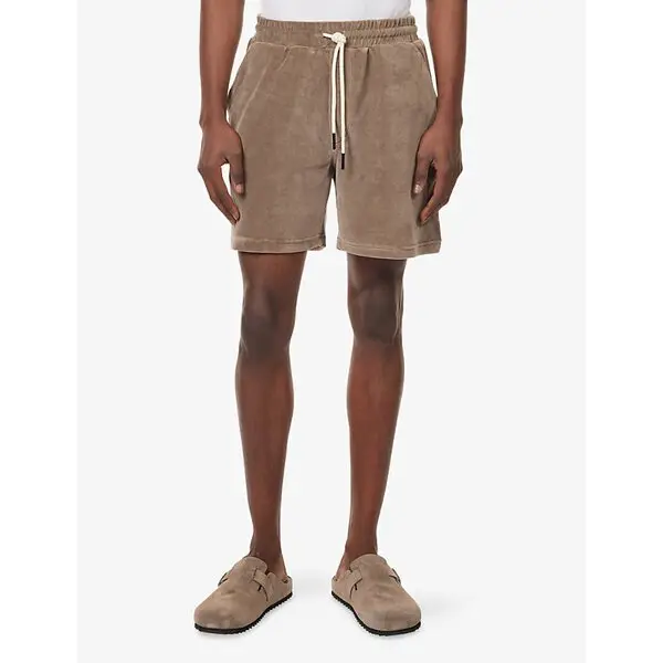 Oas Cotton-blend Velour Shorts