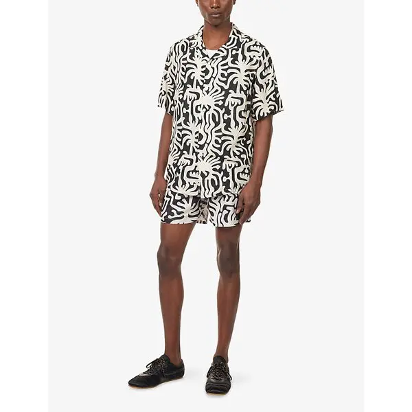 Oas Graphic Print Swim Shorts