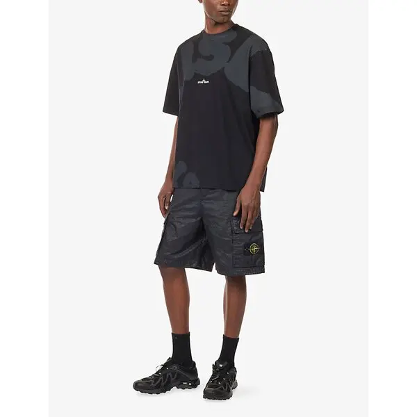 Stone Island Whirlwind Logo Cotton T-shirt