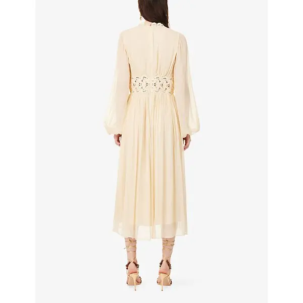 Zimmermann Lace Trimmed Midi Dress