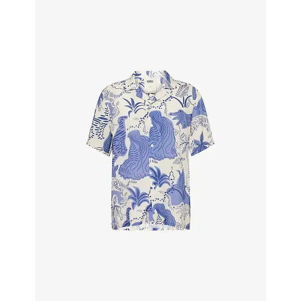 Oas Mystea Rocco Woven Shirt - Blue