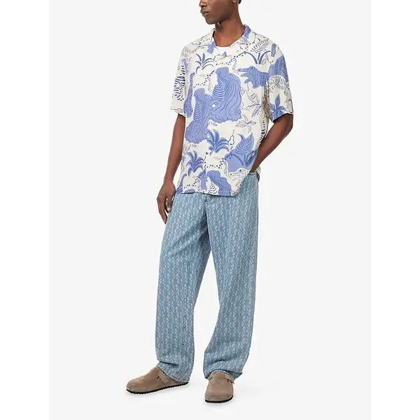 Oas Mystea Rocco Woven Shirt - Blue