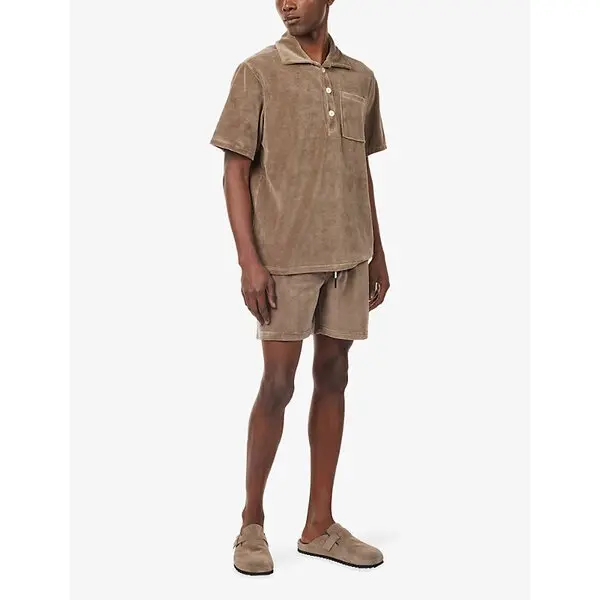 Oas Girona Cotton-blend Velour Shirt