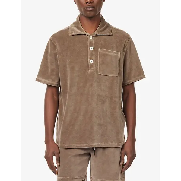 Oas Girona Cotton-blend Velour Shirt