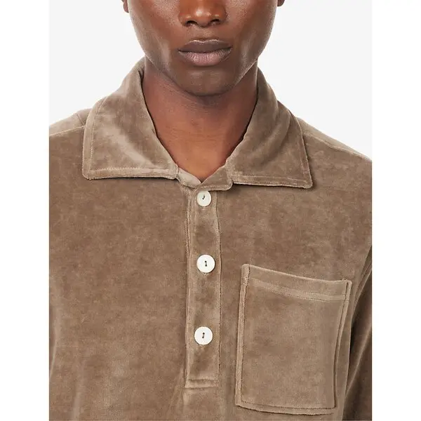 Oas Girona Cotton-blend Velour Shirt