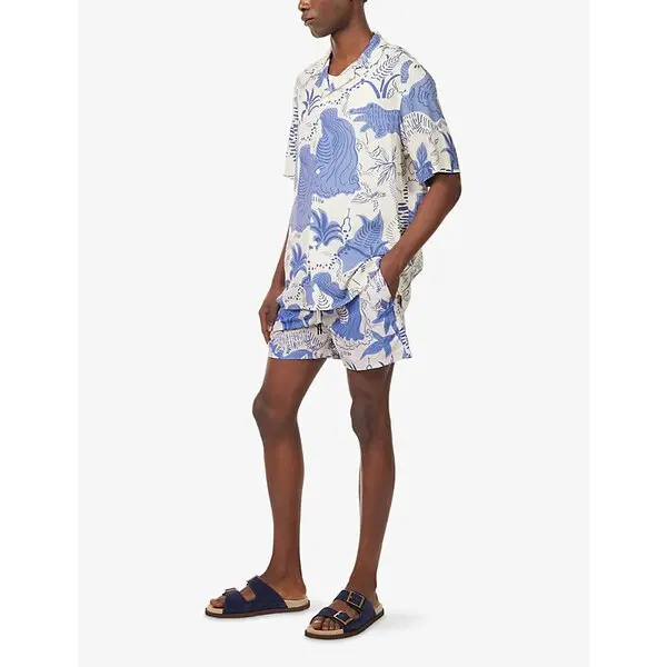 Oas Graphic Print Swim Shorts