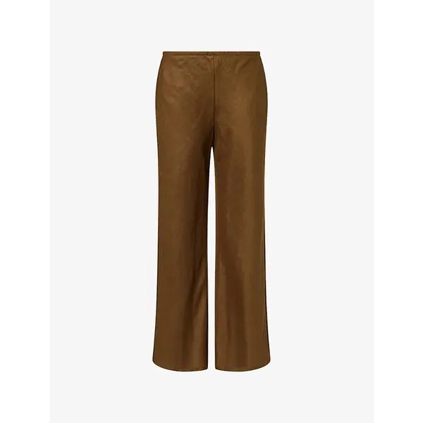 REFORMATION Gale Mid-rise Linen Trousers