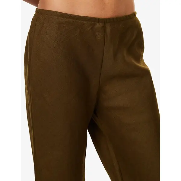 REFORMATION Gale Mid-rise Linen Trousers