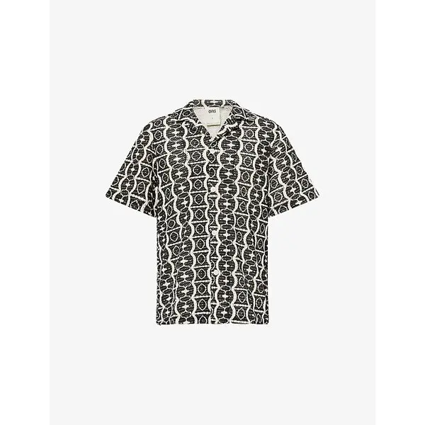 Oas Hypnotise Cuba Cotton-crochet Shirt - Black