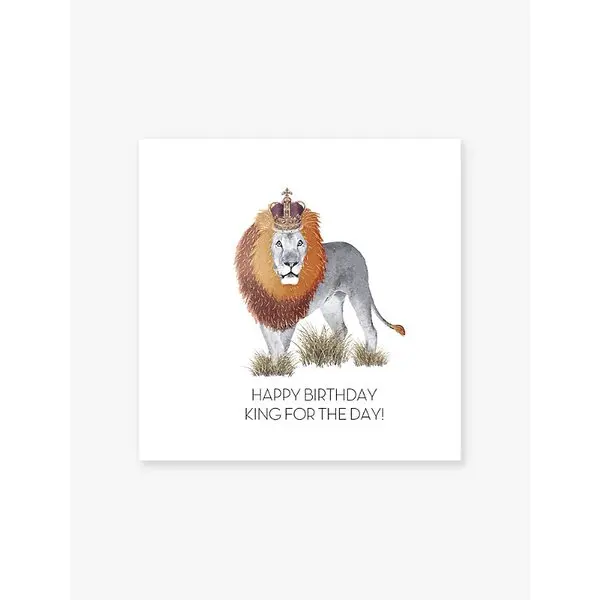 FIVE DOLLAR SHAKE King For The Day Birthday Card 16cm X 16cm - One-color