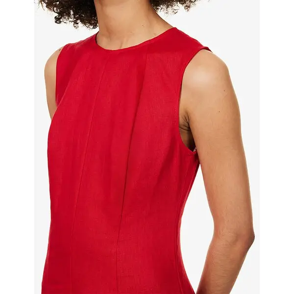 REFORMATION Cecilia Linen Midi Dress