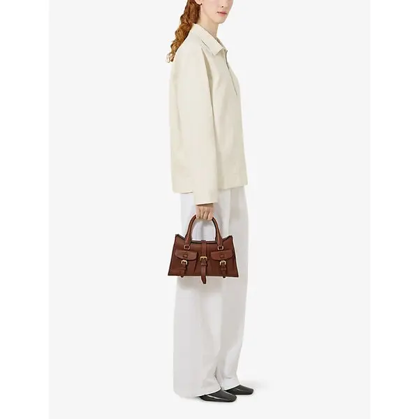 Mulberry Small Roxanne Leather Top-handle Bag - Oak