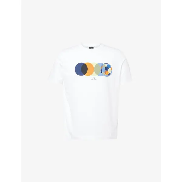 Paul Smith Ps Reg Ss T Shirt Football - White