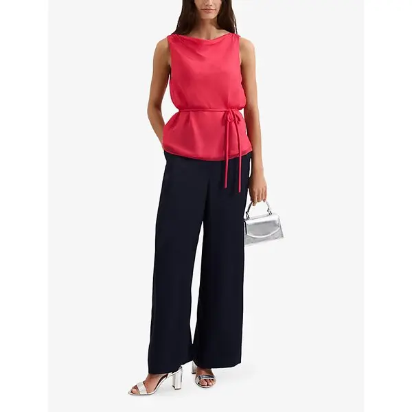 PHASE EIGHT Silk Tie-waist Blouse