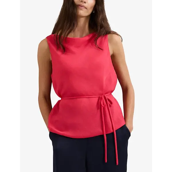 PHASE EIGHT Silk Tie-waist Blouse