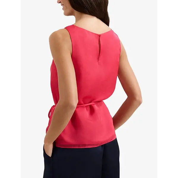 PHASE EIGHT Silk Tie-waist Blouse