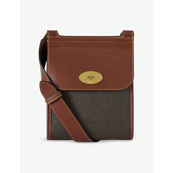 Mulberry Small Grained-leather Messenger Bag - Mole-cognac