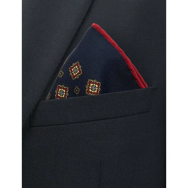 Dunhill Scatter Medal Silk Pocket Square