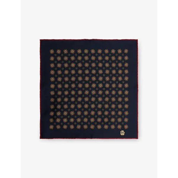 Dunhill Scatter Medal Silk Pocket Square