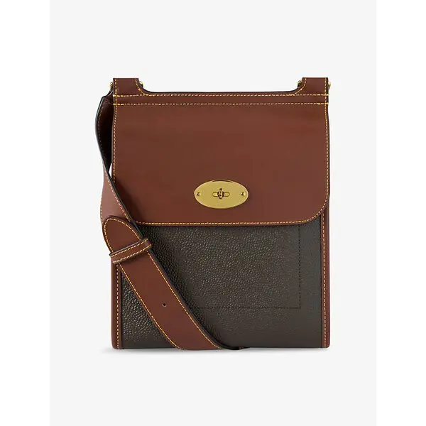 Mulberry Grained-leather Messenger Bag - Mole-cognac