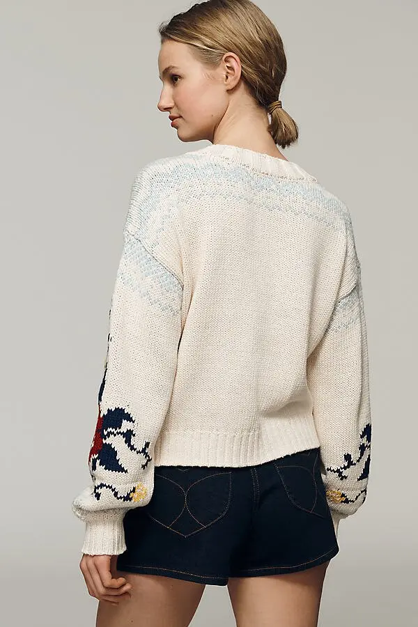 Maeve 100% Cotton Fair Isle Sweater