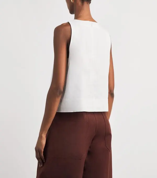 ME+EM Linen-blend Shell Top