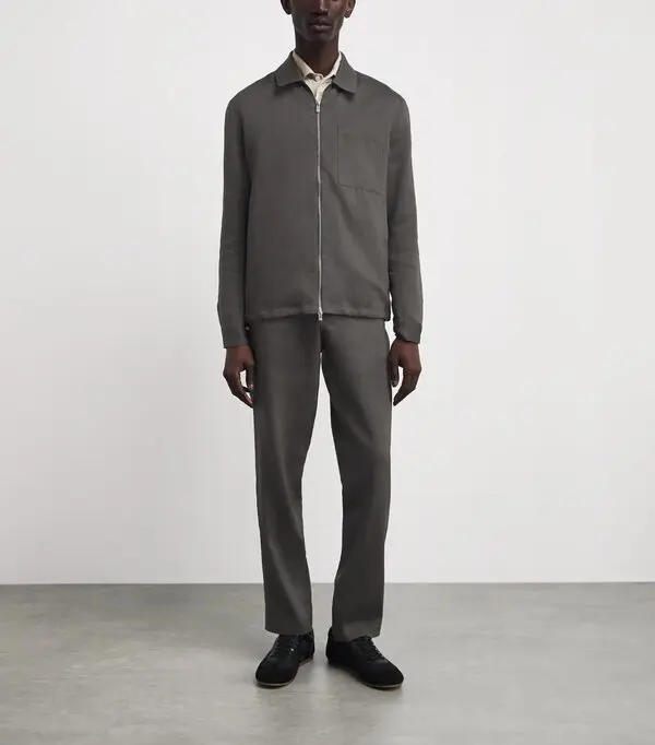 Marco Pescarolo Linen, Wool, And Mohair Trousers