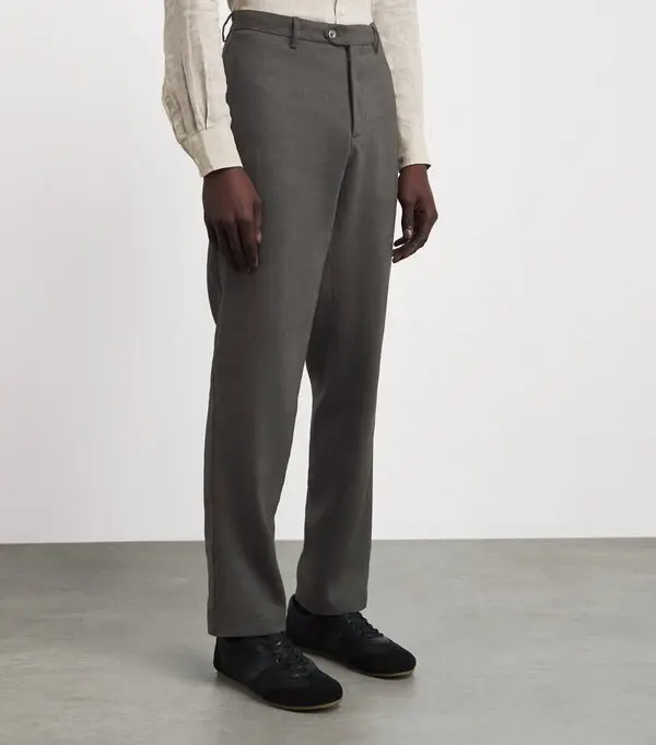 Marco Pescarolo Linen, Wool, And Mohair Trousers