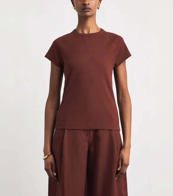 ME+EM Slim Ultimate Raglan T-shirt - Brown
