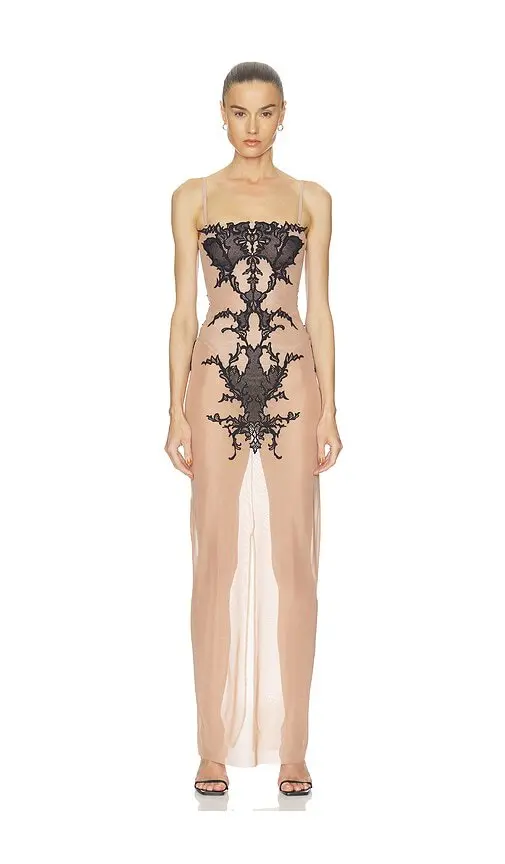 HAELO Wing Lace Corset Dress - Blush