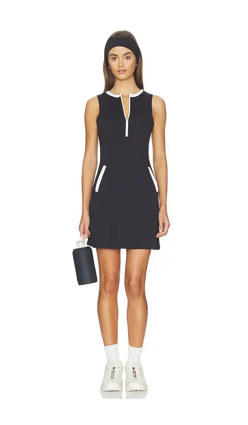 GOLD HINGE Half-zip Pocket Dress