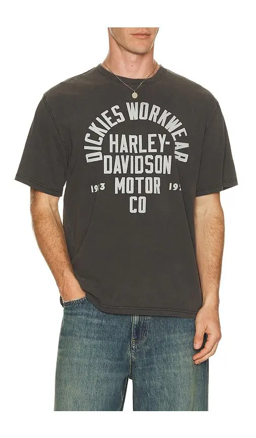 Dickies X Harley Davidson Short Sleeve Tee In . Also