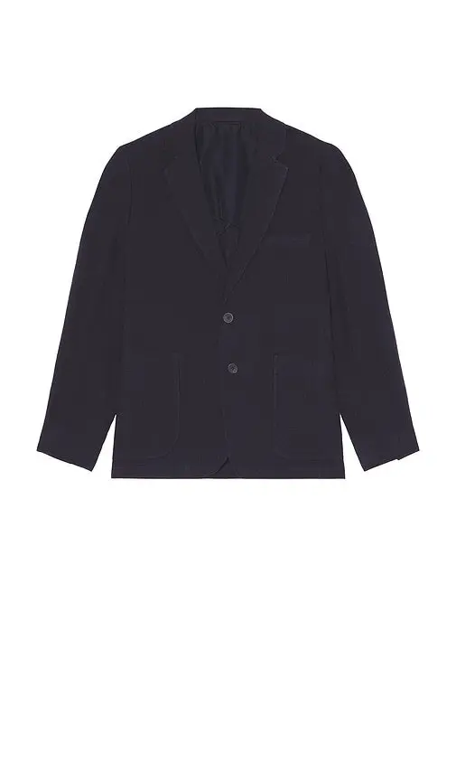 PERCIVAL Tailored Linen Blazer In . Also - Blue