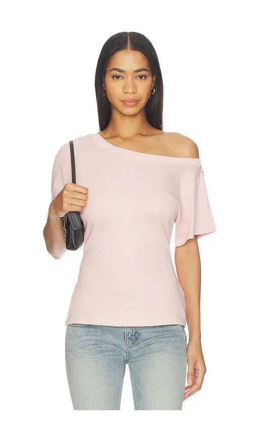 EB DENIM Elena Off The Shoulder Top - Pink