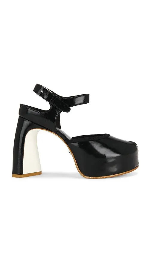 Tory Burch Peep-toe Platform With Sculptural Block Heel