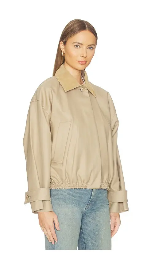 RÓHE Suede Collar Blouson Jacket