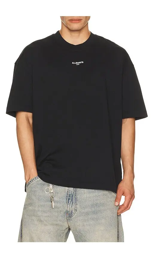 ALLSAINTS Mikro Crew Tee In . Also - Black