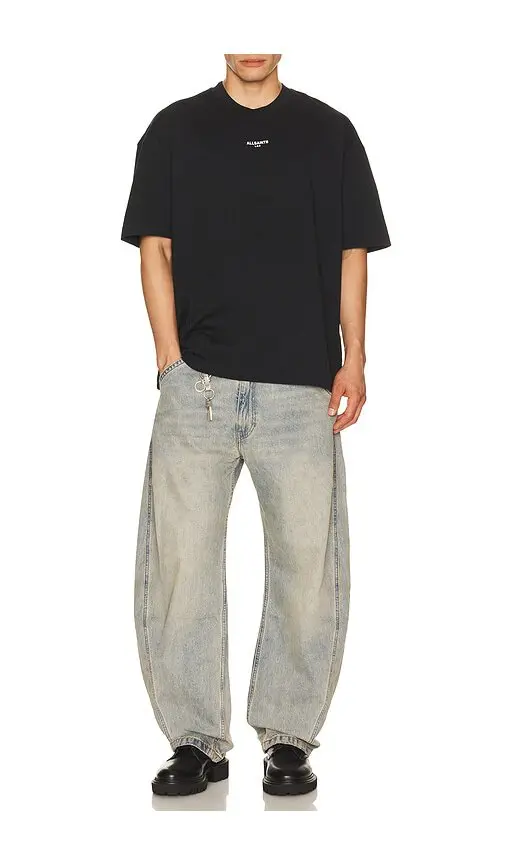 ALLSAINTS Mikro Crew Tee In . Also - Black