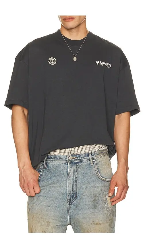 ALLSAINTS Emblem Crew Tee In . Also