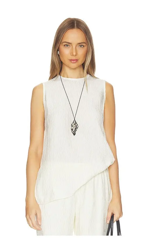 ANINE BING Malia Top - Cream