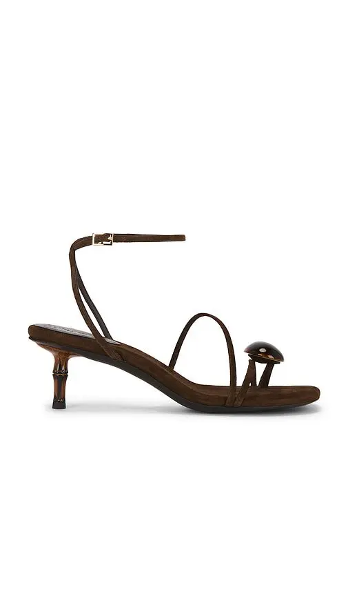 Jeffrey Campbell Carnelian Embellished Suede Sandals - Brown