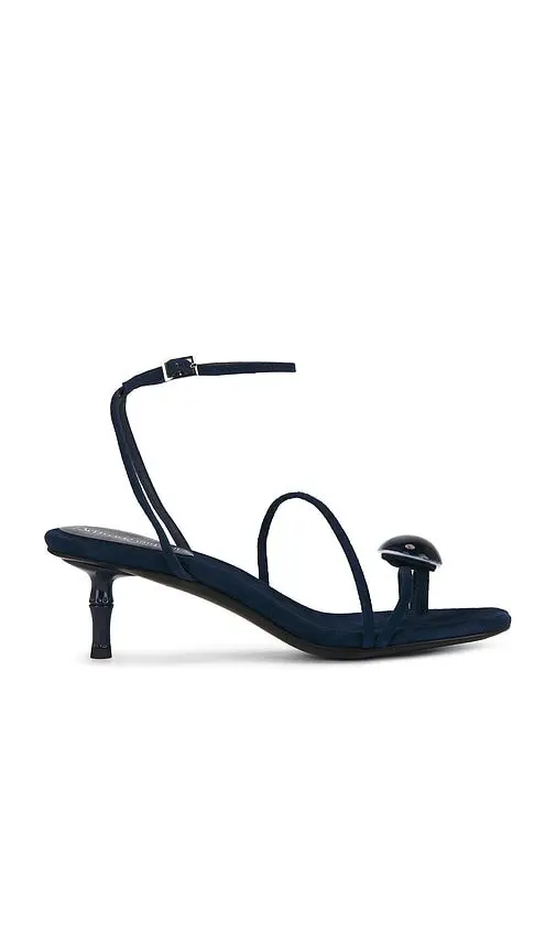 Jeffrey Campbell Carnelian Embellished Suede Sandal - Navy