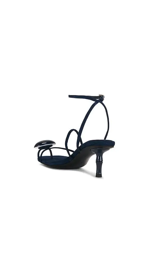 Jeffrey Campbell Carnelian Embellished Suede Sandal - Navy