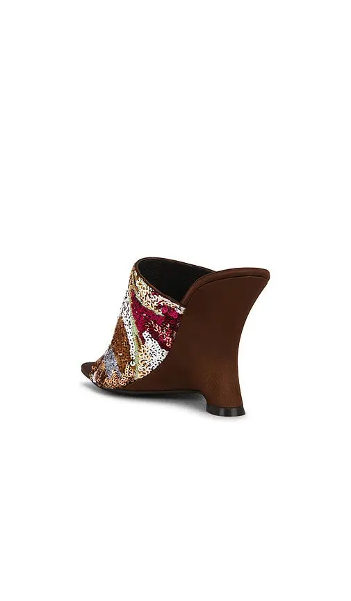 Jeffrey Campbell Aura Sequin Embellished Wedge Sandal